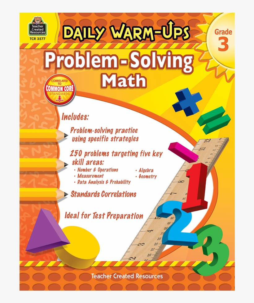 Tcr3577 Daily Warm-ups - Solve Problems Math Grade 4 - 900x900 PNG ...