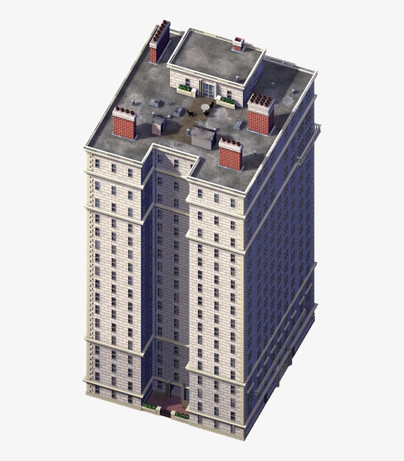 The Knight Building - Sim City Building Png - 485x856 PNG Download - PNGkit