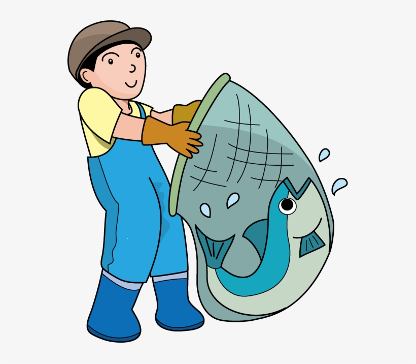 Fishing Net Clip Art - Fish In Net Clipart - 553x636 PNG Download - PNGkit