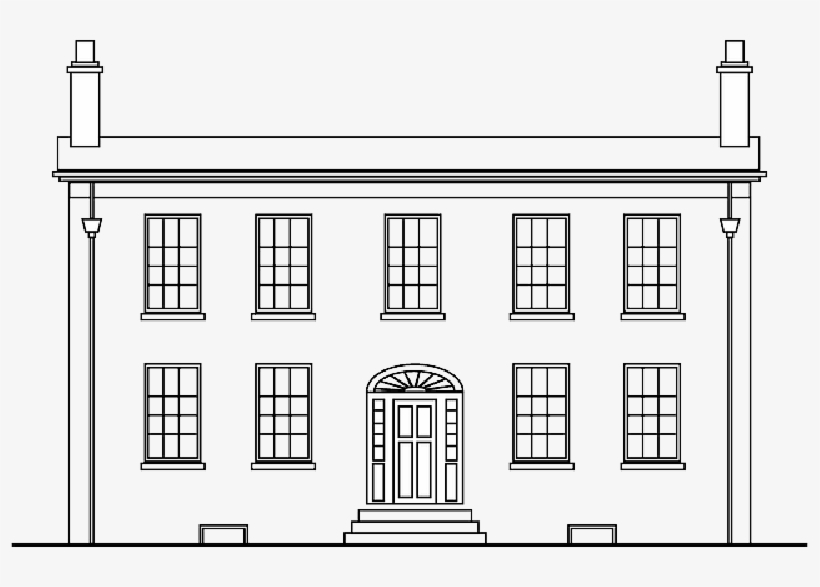 Mb Image/png - Georgian House Drawing - 800x507 PNG Download - PNGkit
