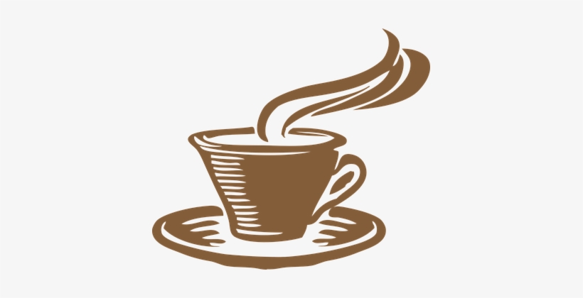 Tea Cup Gray Coffee Aroma Java Steam Break - Coffee Logo Vector Png ...