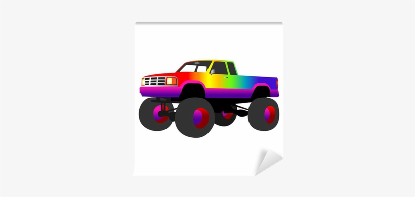 Rainbow Pick Up Truck - 400x400 PNG Download - PNGkit