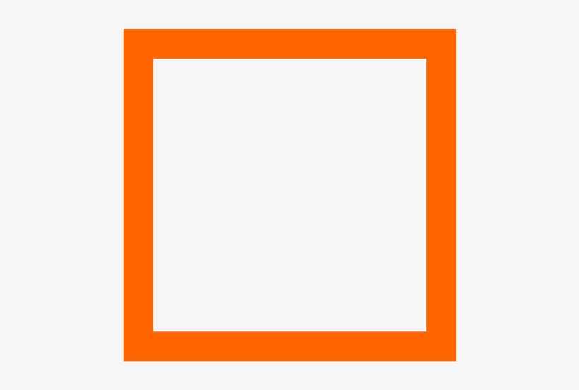 Square - Transparent Cadre Orange Png - 510x510 PNG Download - PNGkit