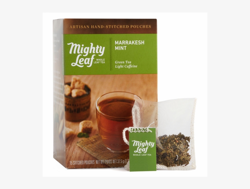 15 Count Box - Mighty Leaf - Green Tea Marrakesh Mint - 15 Tea Bags ...