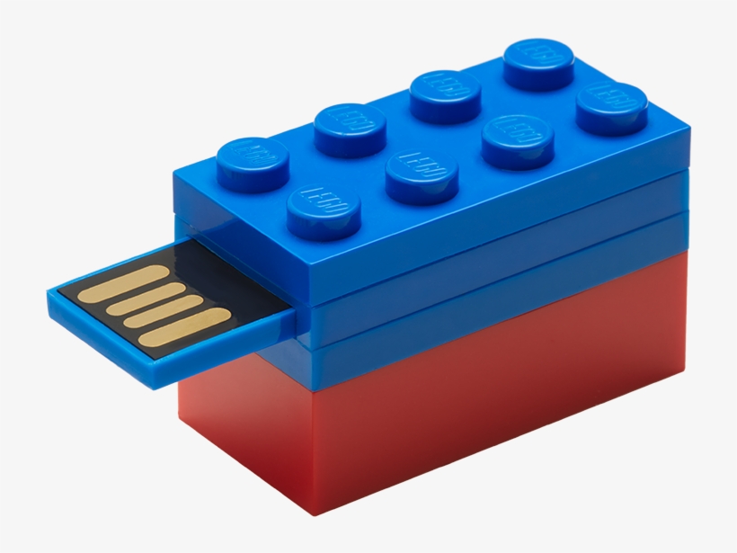 Lego Usb Flash Drive - 8 Gb - Blue, Red - 800x800 PNG Download - PNGkit