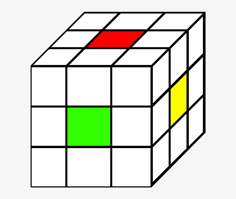 12-centers - Rubik's Cube Coloring Sheet - 640x640 PNG Download - PNGkit