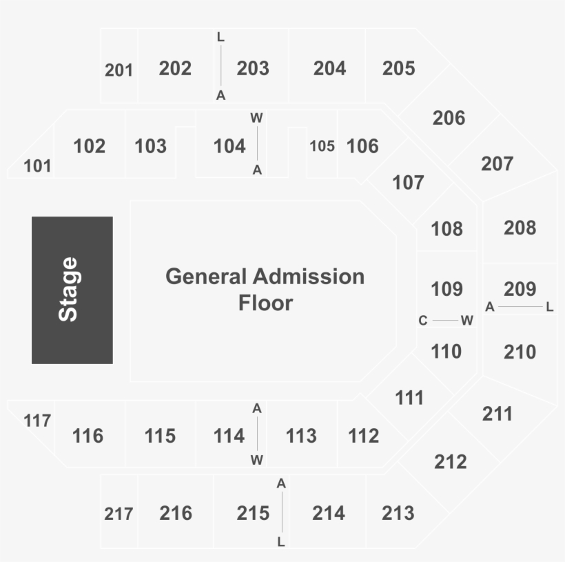 Legend - Uic Pavillion Seating Chart - 2100x1960 PNG Download - PNGkit