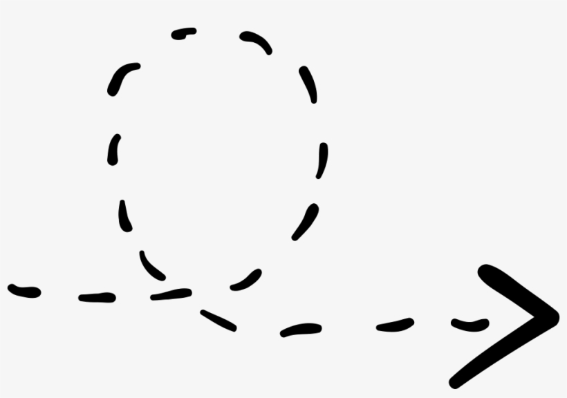 Download Transparent Rotated Right Arrow With Broken Line Comments ...