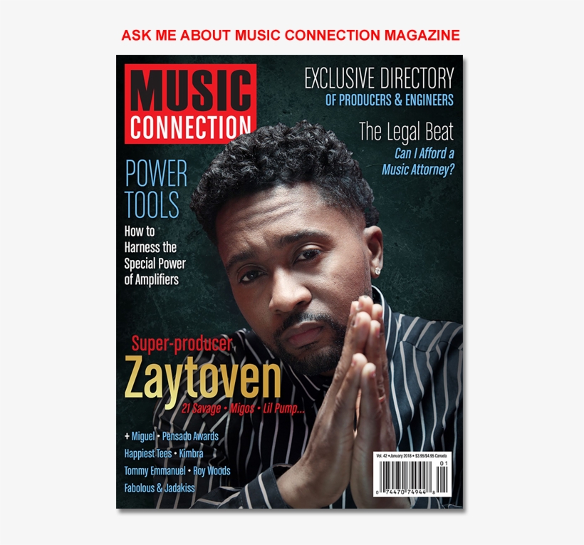 Music Connection Magazine - Magazine - 550x720 PNG Download - PNGkit