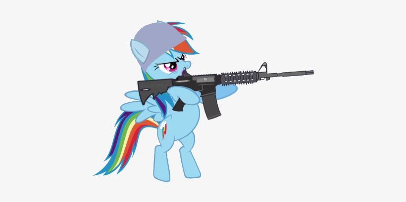 Camike1234, Gun, Helmet, Rainbow Dash, Safe, Simple - Rainbow Dash With ...