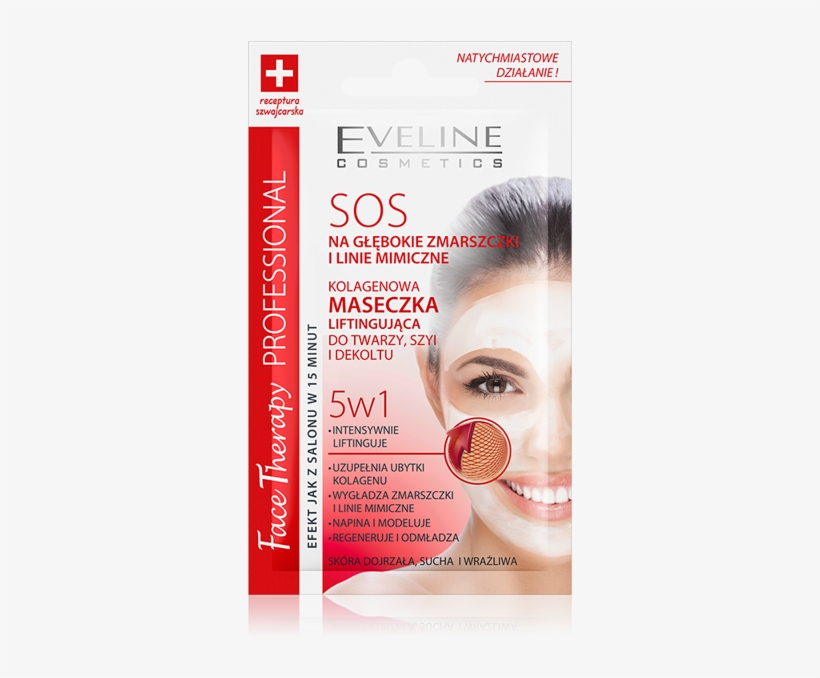 Eveline Sos Face Neck Mask For Deep Mimic Wrinkles - Eveline Sos Face ...