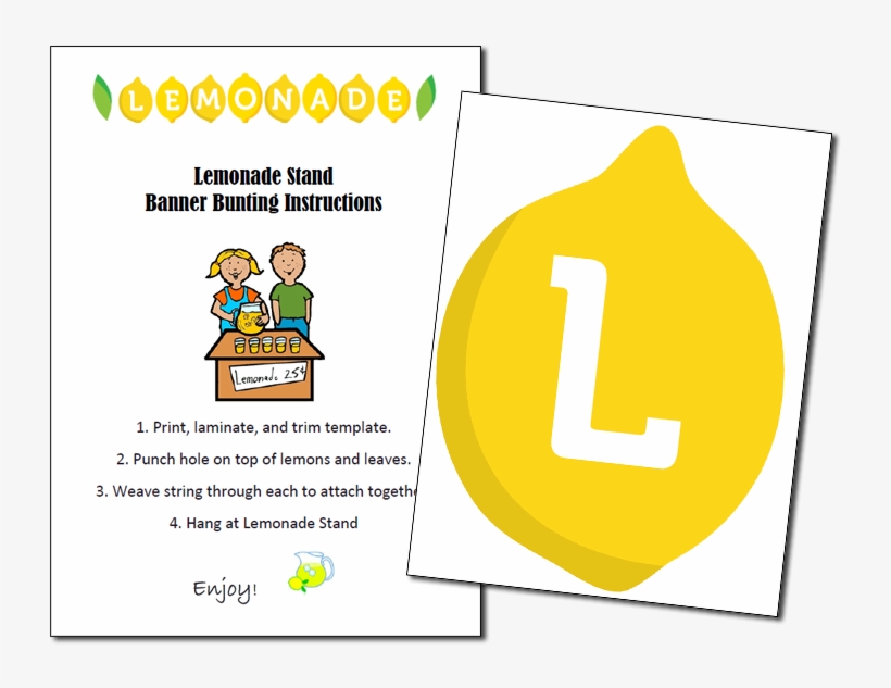 Lemonade Stand Banner - Cartoon - 760x560 PNG Download - PNGkit