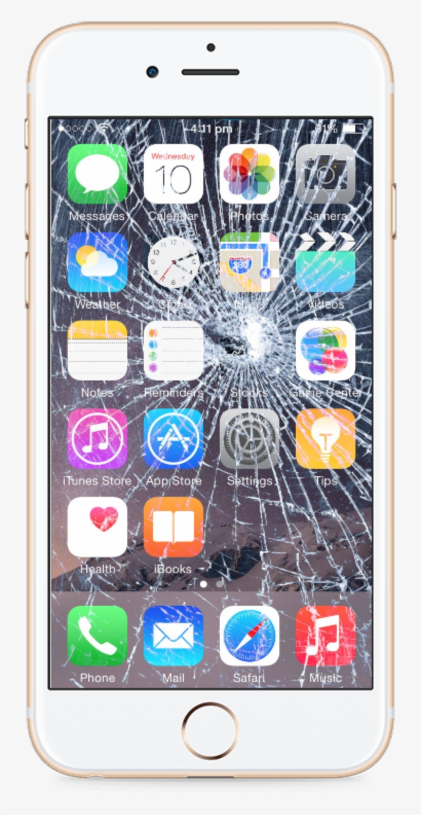 Iphone 8 Plus Screen Repair - Iphone X Damaged Screen - 846x1592 PNG ...