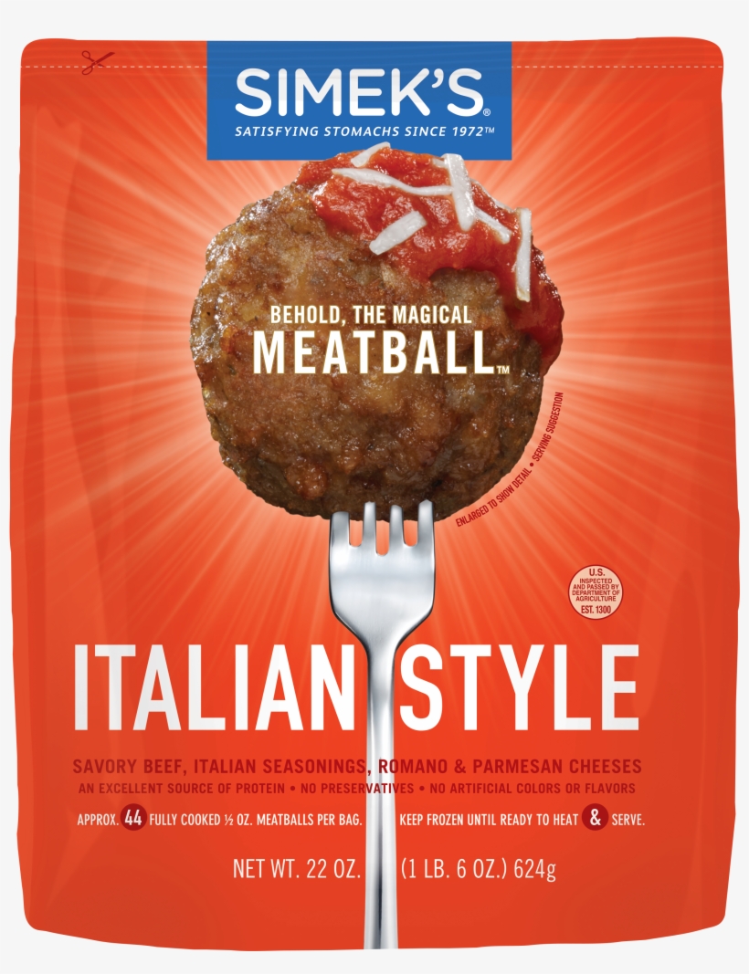 Simek's Italian Style Meatballs, - Simeks Meatballs, Original - 22 Oz ...