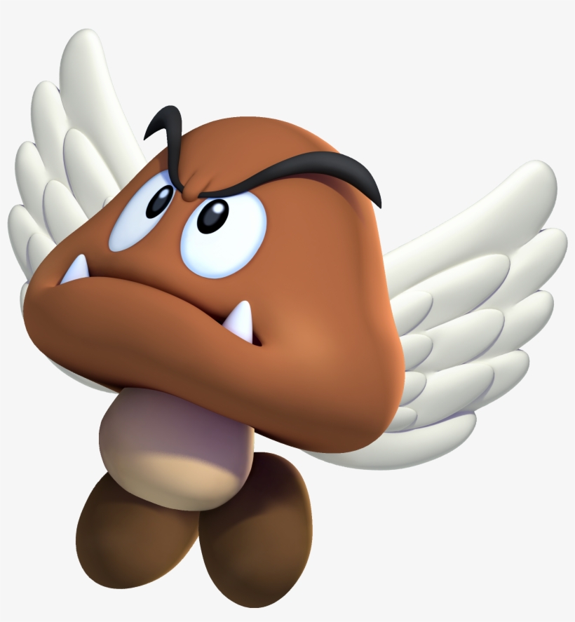 Download Transparent Paragoomba In Flight - Goomba Super Mario 3d World ...