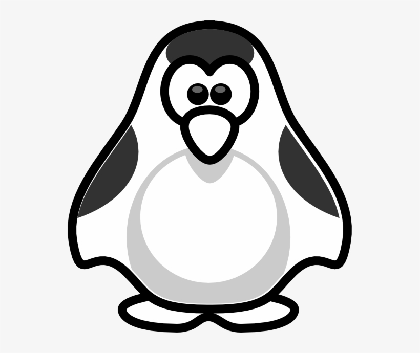 Winter Penguin Clip Art Black And White