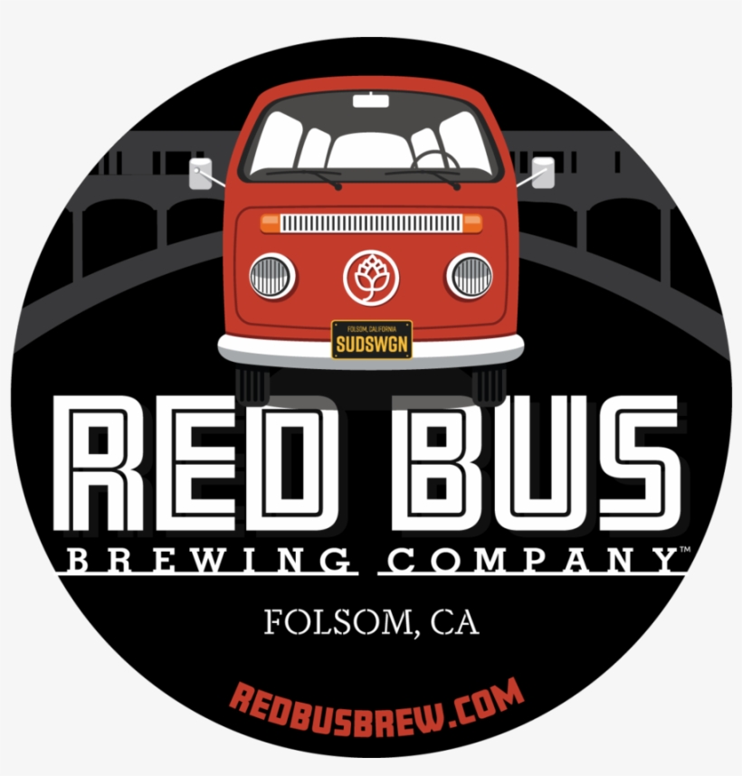 Red Bus 8" Round Metal Sign - 1000x888 PNG Download - PNGkit
