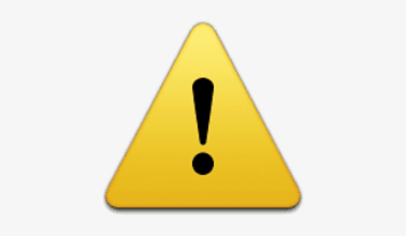 Free Png Ios Emoji Warning Sign Png Images Transparent - Triangle ...