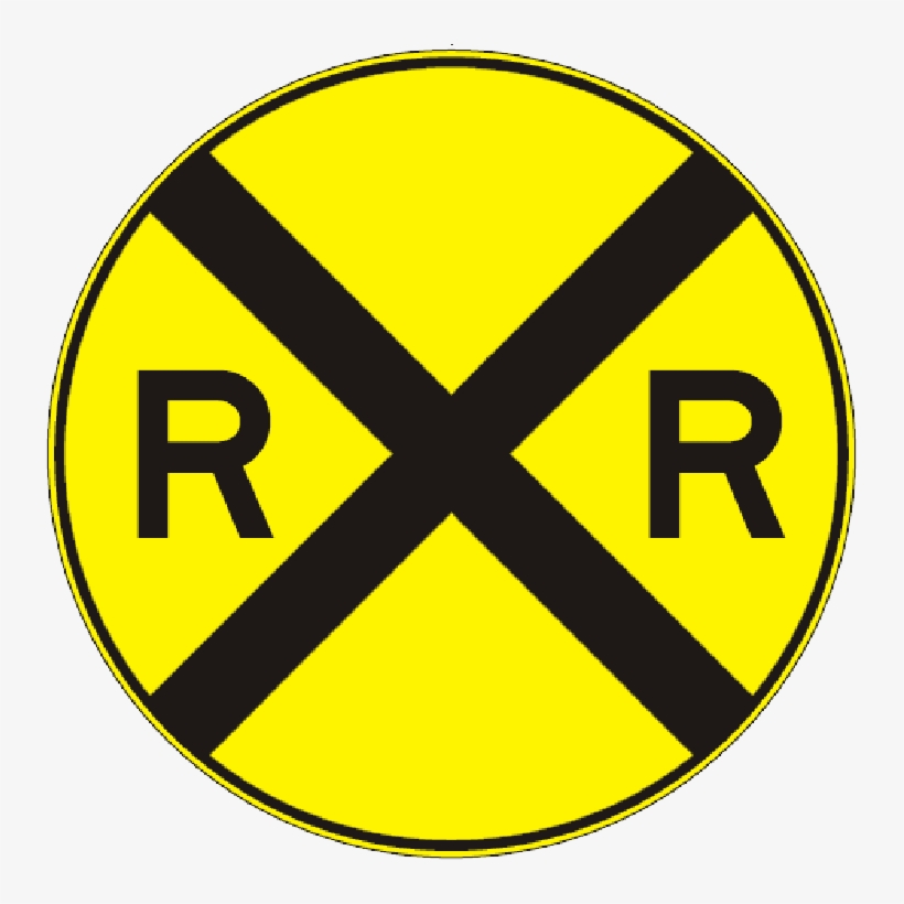 Railroad Crossing Sign - 737x740 PNG Download - PNGkit