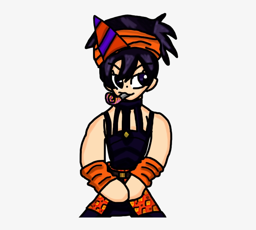 Narancia Ghirga With A Party Hat And Party Blower For - Cartoon ...