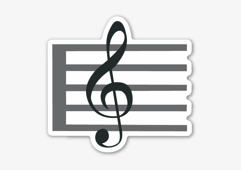 Download Transparent Musical Score Emoji Stickers, Laptop Stickers ...