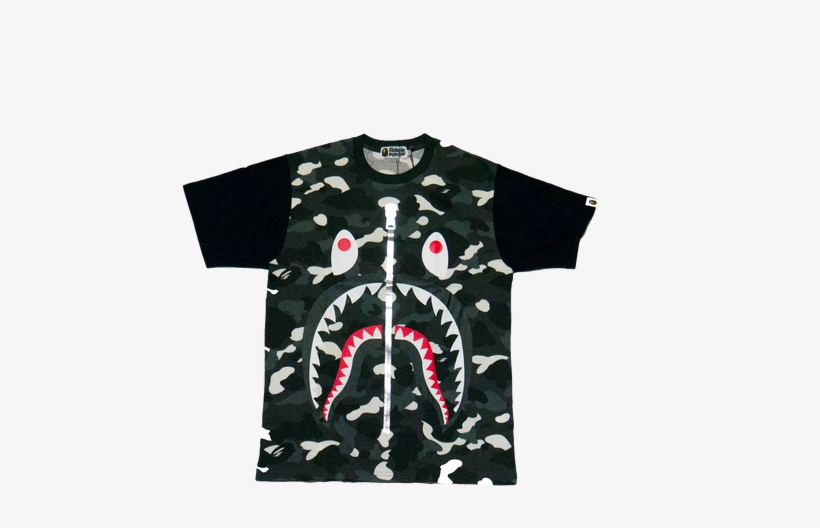 Bathing Ape Shark Teeth Tee Bape Kanye Nmd Supreme - 498x536 PNG ...