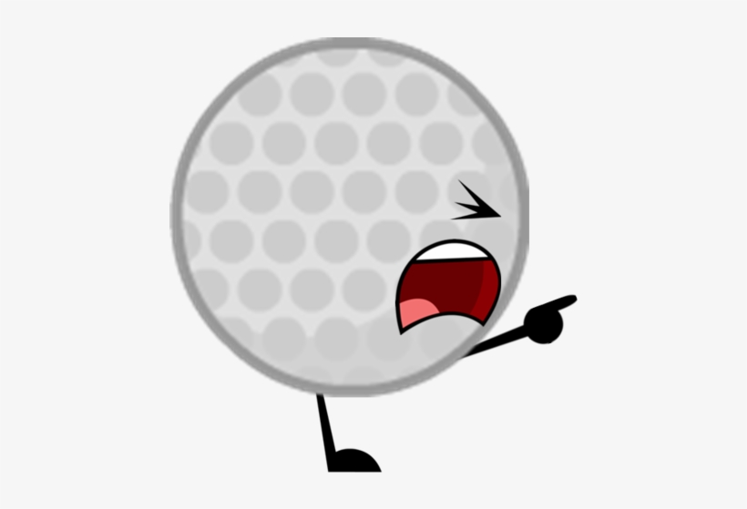 Golf Ball Pose Bfum - Bfdi Angry Golf Ball - 460x480 PNG Download - PNGkit