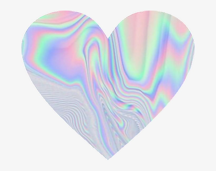 Holographic Holo Pastel Rainbow Heart Love - Rainbow Love Heart ...