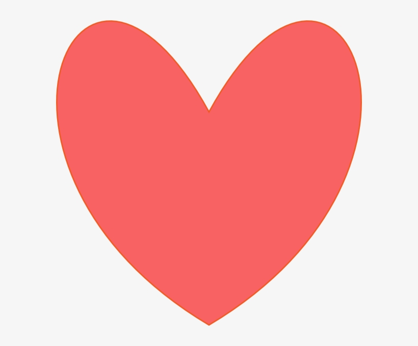 Hearts Clipart Coral - Coral Heart - 600x600 PNG Download - PNGkit