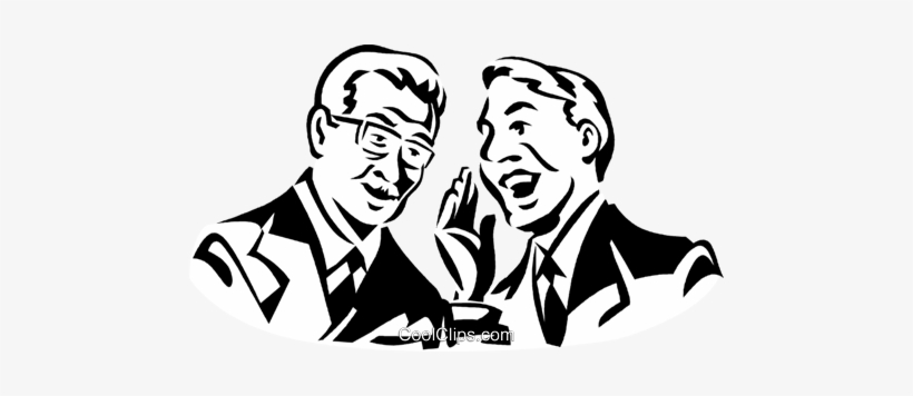Two Men Talking Royalty Free Vector Clip Art Illustration - Homens ...