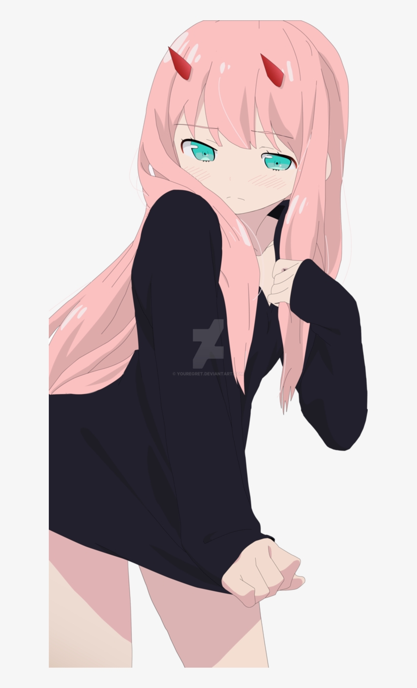 Fan Artloli Human Zero Two - Loli Zero Two - 627x1273 PNG Download - PNGkit