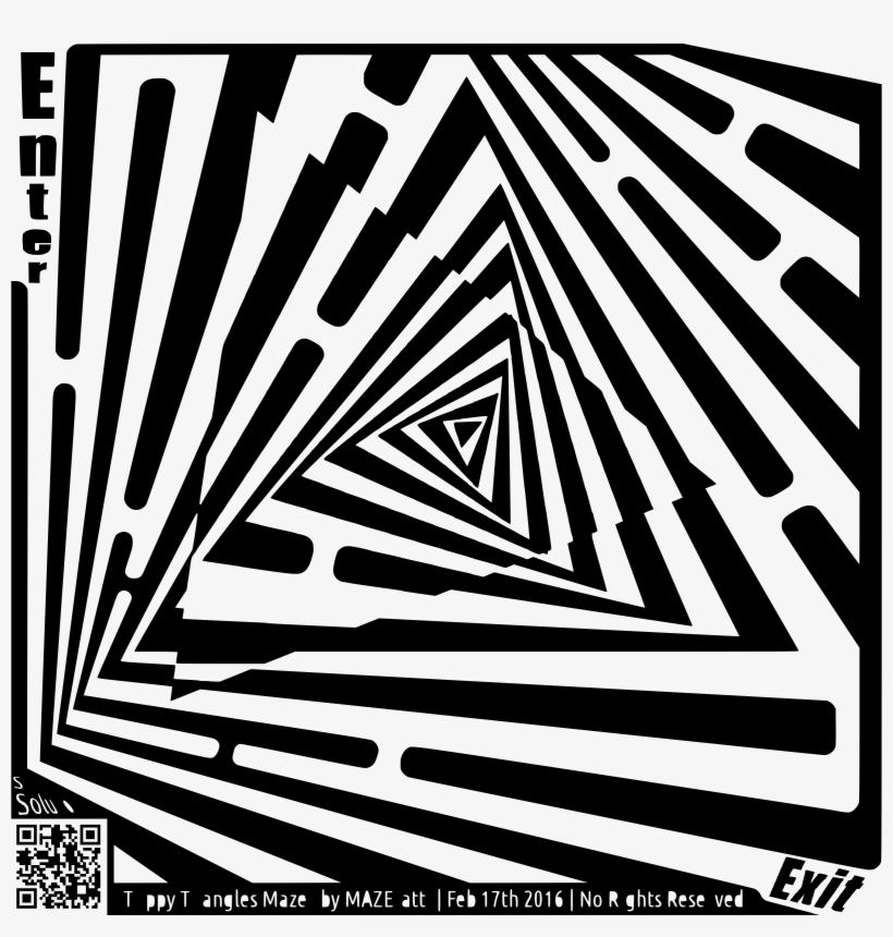 Triangles Maze Icons Png - Trippy Mazes - 2398x2400 PNG Download - PNGkit