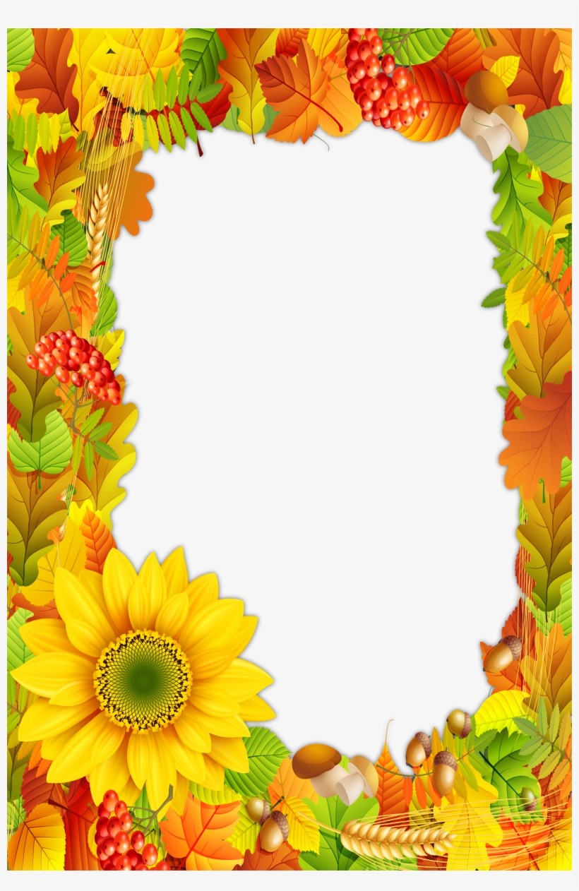 Fall Border Png Download - Fall Frames - 2200x3281 PNG Download - PNGkit