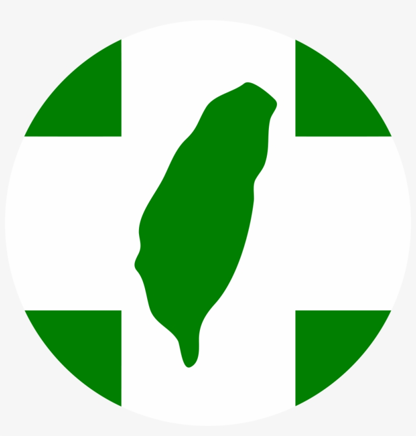 Green Taiwan In White Cross - Green Taiwan - 1000x1000 PNG Download ...