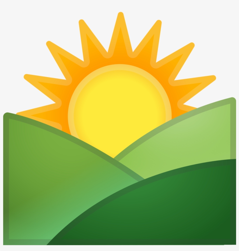 Sunrise Over Mountains Icon - Sun Rise Clipart - 1024x1024 PNG Download ...