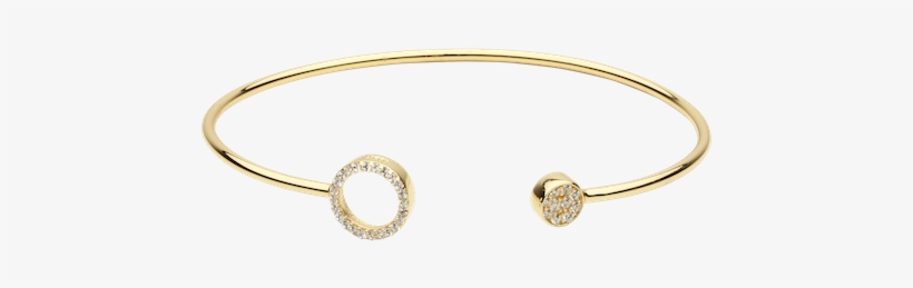Cz Cutout Circle And Solid Circle Cuff - Bangle - 510x510 PNG Download - PNGkit