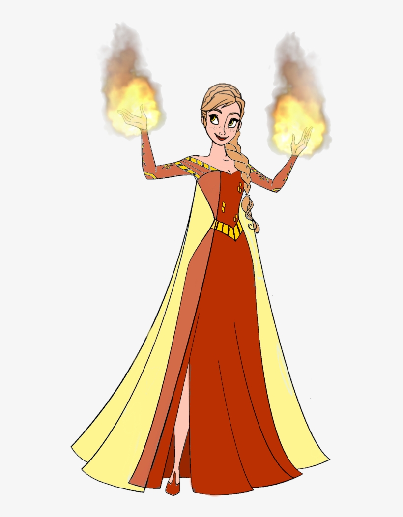 Anna The Fire Princess - 550x1126 PNG Download - PNGkit