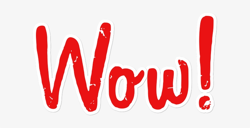 Wow, Amazed, Letters, Png, Isolated - Promotion Png - 608x340 PNG ...