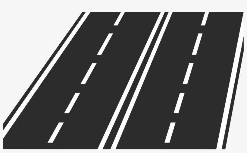 Roadway Clipart Wide Road - 4 Lane Road Icon - 1280x729 PNG Download ...