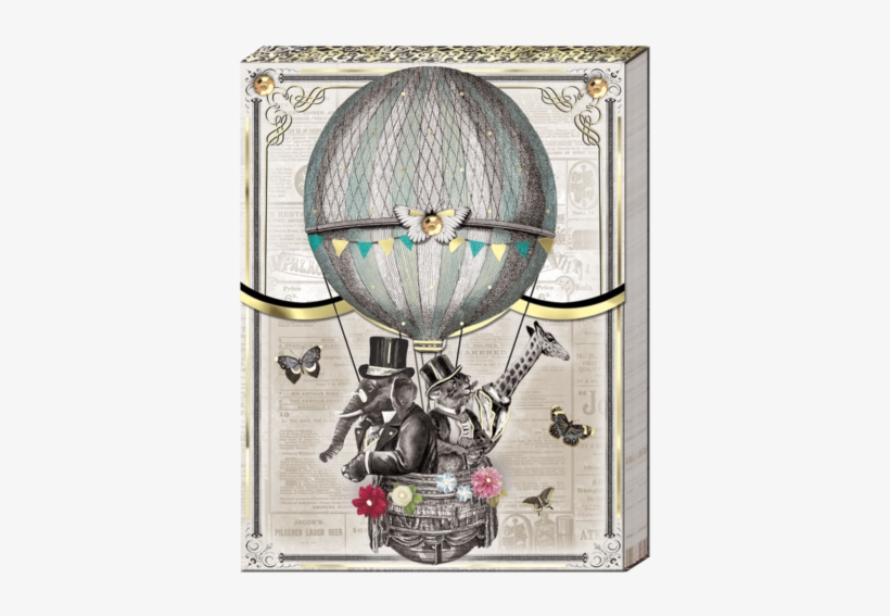 Airballoon Animals Pocket Note Pad - Hot Air Balloon - 600x600 PNG ...