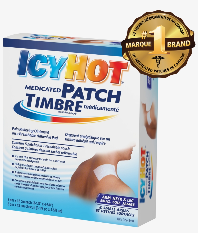 Uses - Icy Hot Medicated Back Patches - 2400x2400 PNG Download - PNGkit