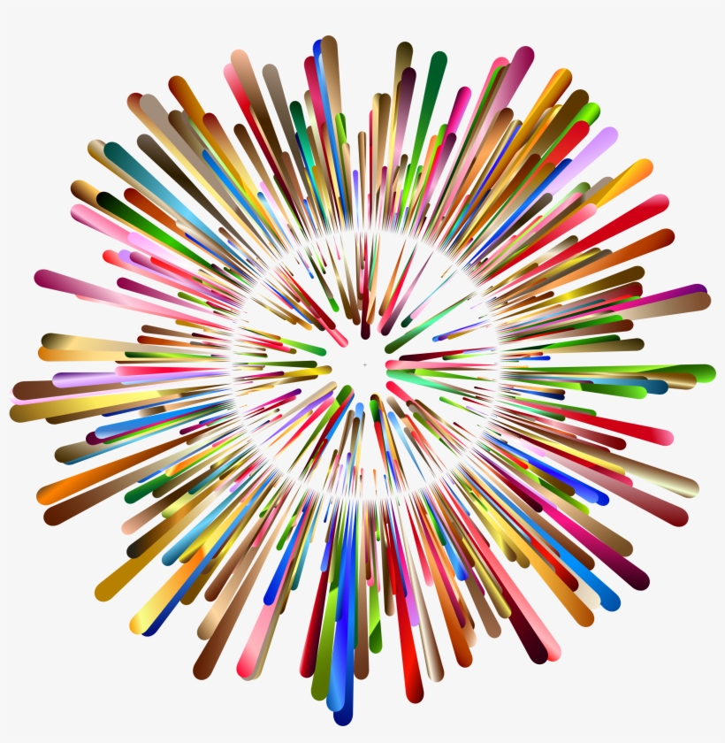 Big Image - Colorful Explosion Clip Art - 2308x2254 PNG Download - PNGkit