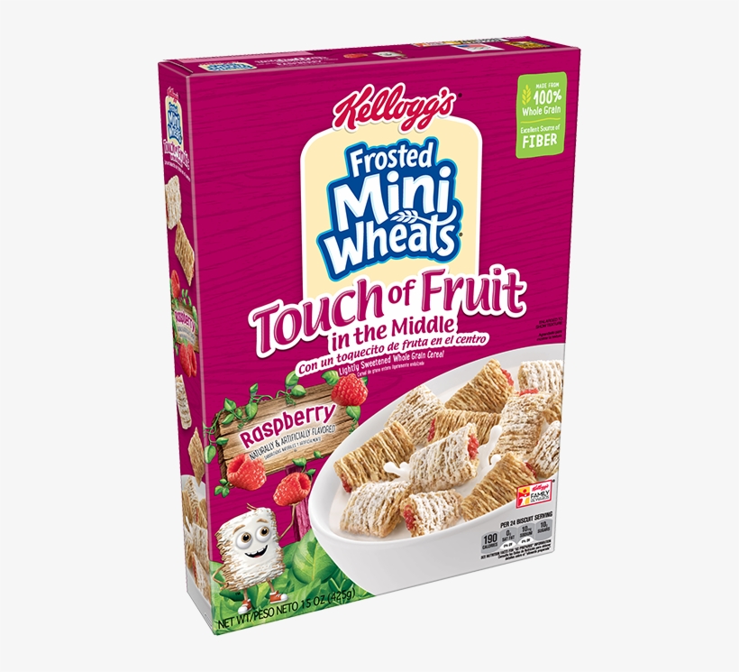 Kellogg's Frosted Mini-wheats Touch Of Fruit In The - Raspberry Filled ...