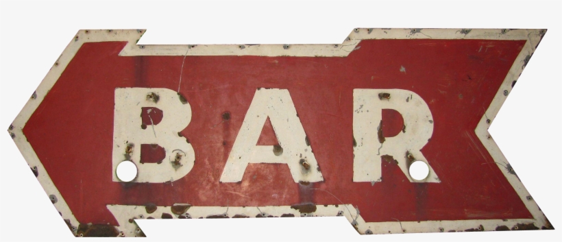 Vintage Ex Neon Tin Arrow Bar Sign - Advertising - 1985x1985 PNG ...