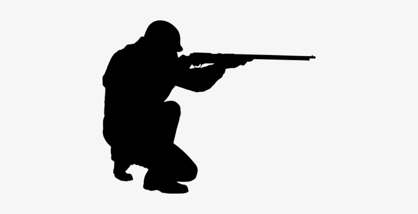 Download Transparent Gun With Man - Firearm - PNGkit