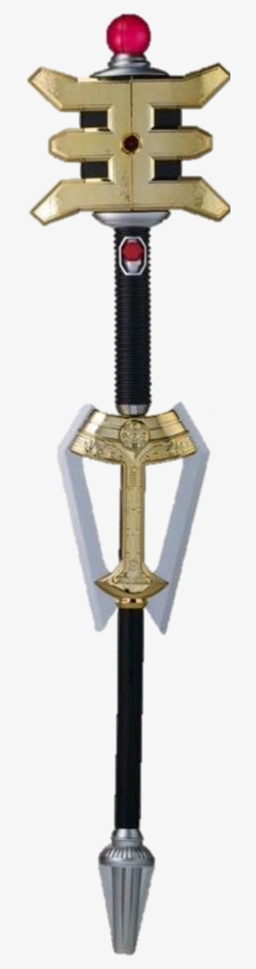 Legacy Golden Power Staff - Legacy Gold Ranger Staff - 662x3072 PNG ...