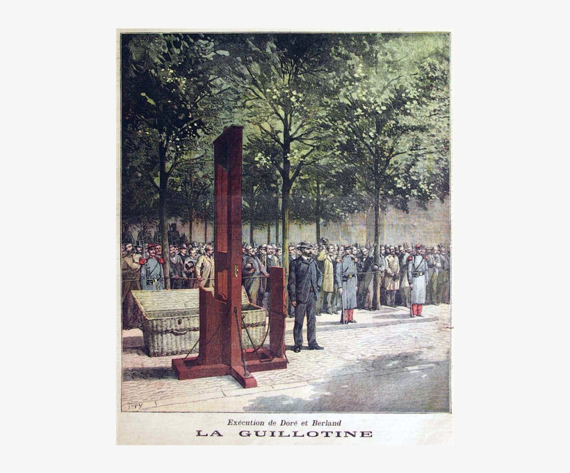 An Executioner Ready And In Position - Giclee Painting: The Guillotine ...