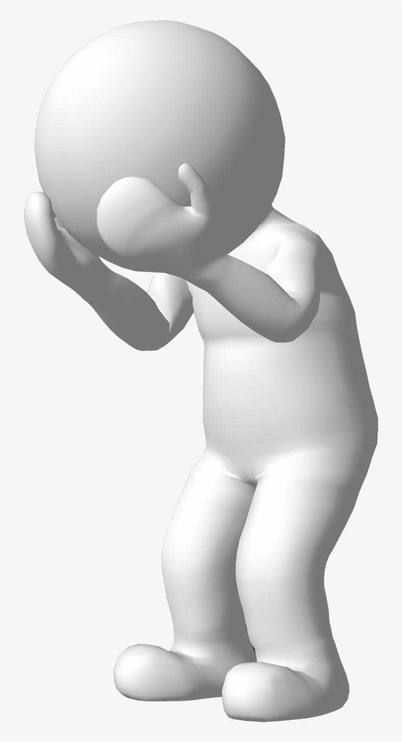 Download Transparent Man-crying - 3d Man Crying - PNGkit