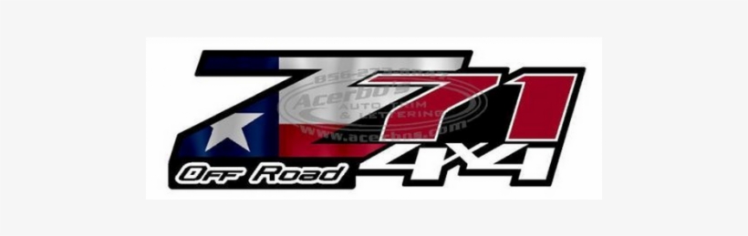 Z71 Off Road 4 X 4 Texas Usa Flag Set Of 2 Truck Decals/stickers - Z71 ...