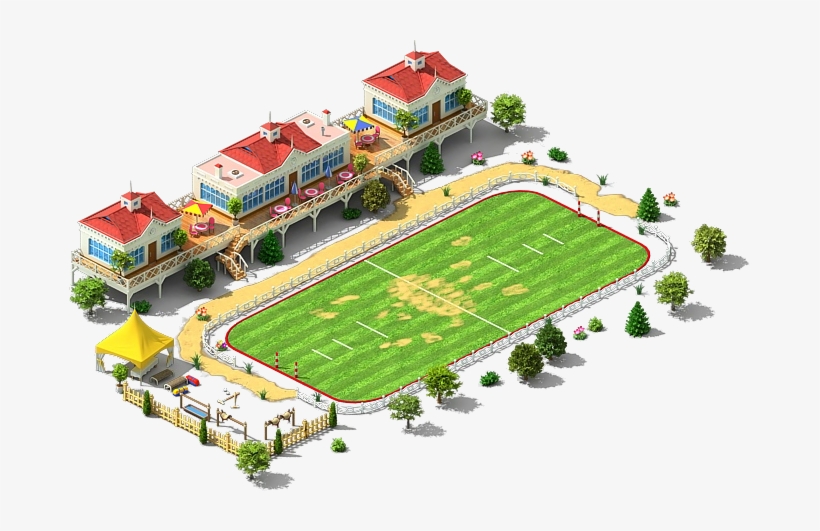 Polo Field L3 - Horse Polo Field Dimensions - 681x451 PNG Download - PNGkit